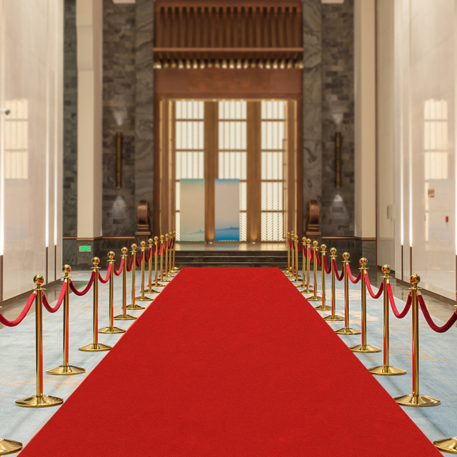 Hokku Designs Alessja 33Ft Anti-skid Runway Red Carpet For Indoors And ...