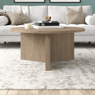 Round Wood Coffee Tables You'll Love | Wayfair