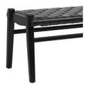 Dovetail Furniture Salazar 45-Inch Teak and Woven Leather Bench | Perigold