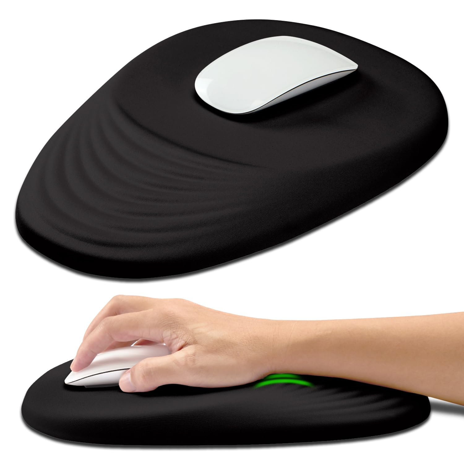 Inbox Zero Ergonomic Mouse Pad With Stepped Wedge Design Wrist Rest ...