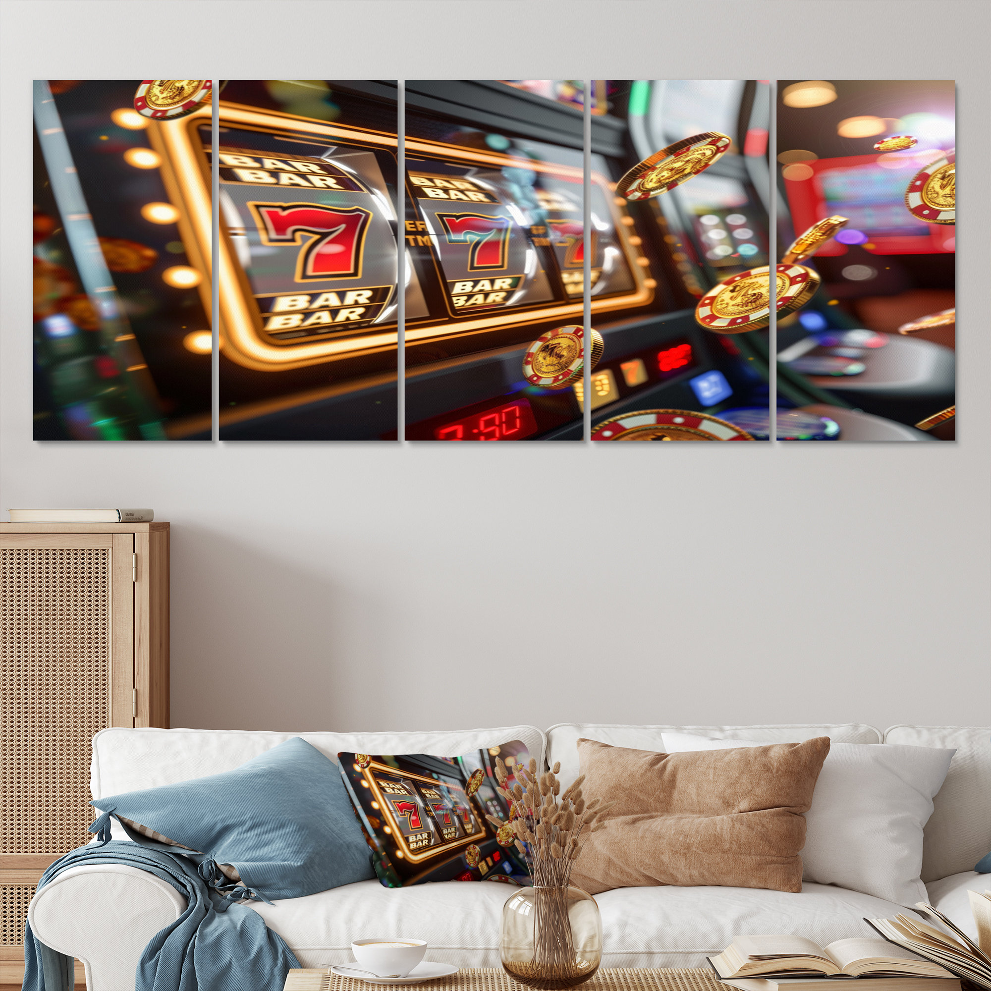 Latitude Run® Slot Machine Jackpot Winner III - Casino & Games Wall Art ...