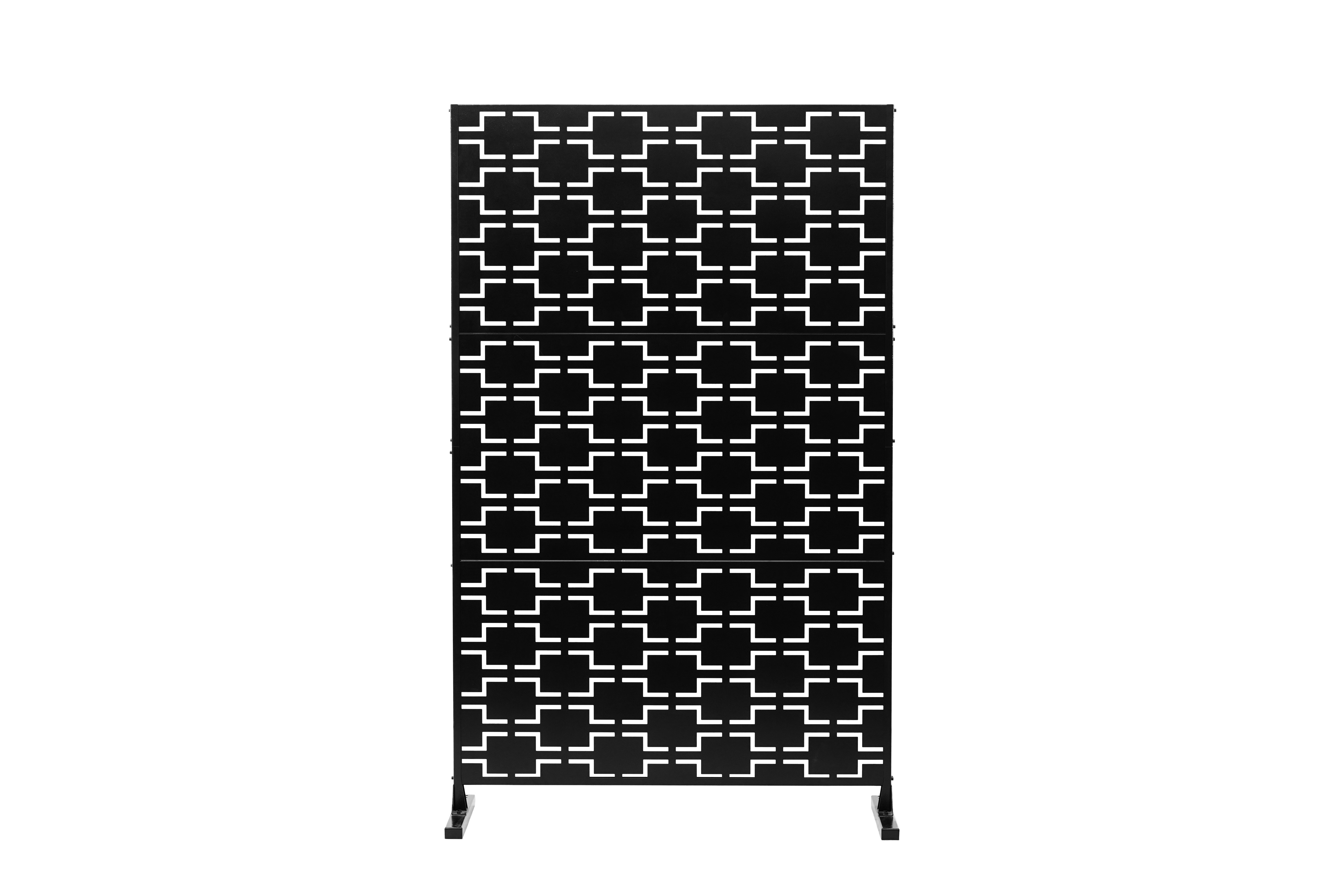 EASCOM Patio Outdoor Privacy Screen Panel Freestanding, Decorative Room ...