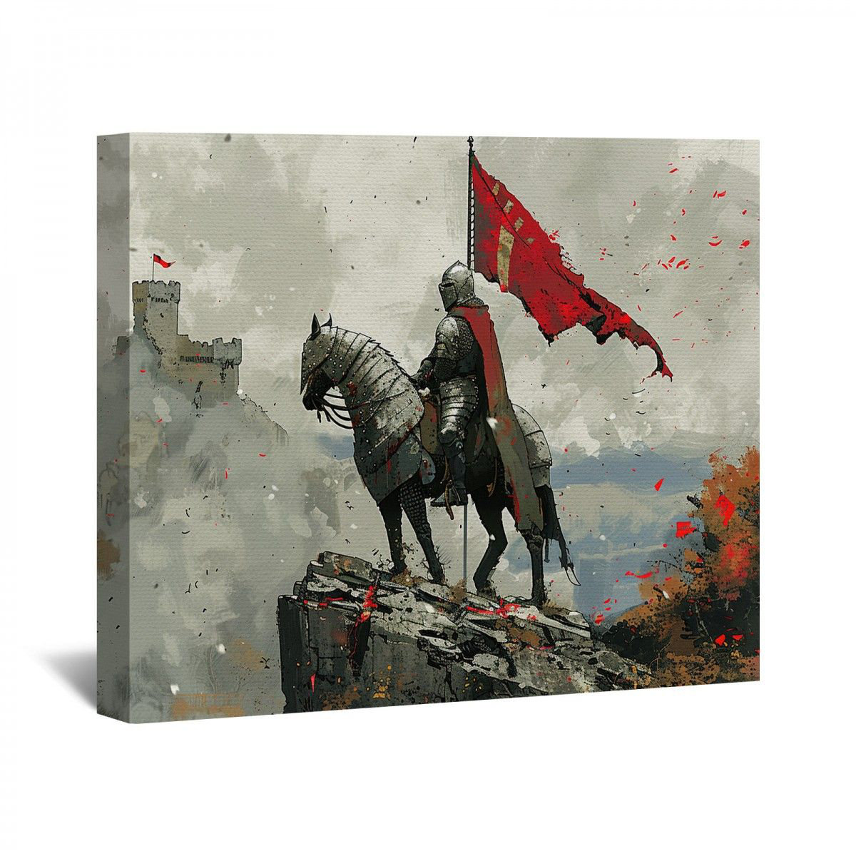 Red Barrel Studio® " Medieval Knight " on Canvas | Wayfair