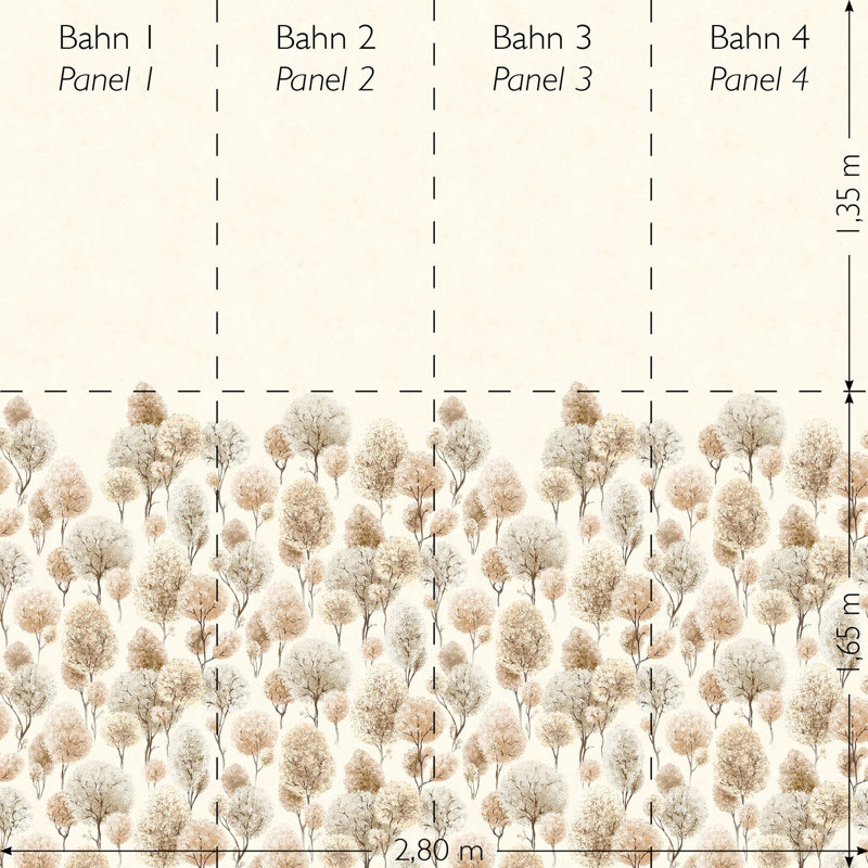 Galerie Wallcoverings Julie Feels Home Glitter/Shimmer Tilia Trees and ...