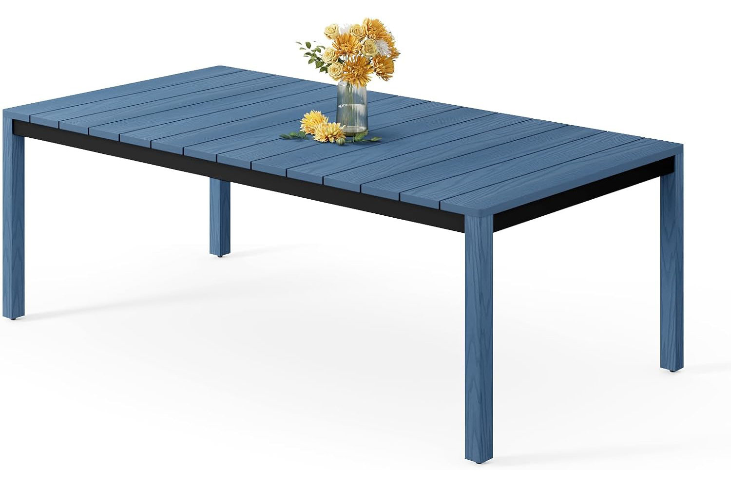 Latitude Run® All-weather Patio 6-person Dining Table, Hips & Outdoor ...