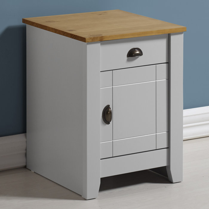 August Grove Bradmoor 1 Drawer Bedside Table & Reviews | Wayfair.co.uk