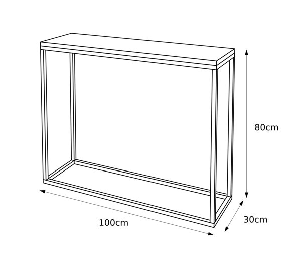 Metro Lane 100cm Console Table | Wayfair.co.uk