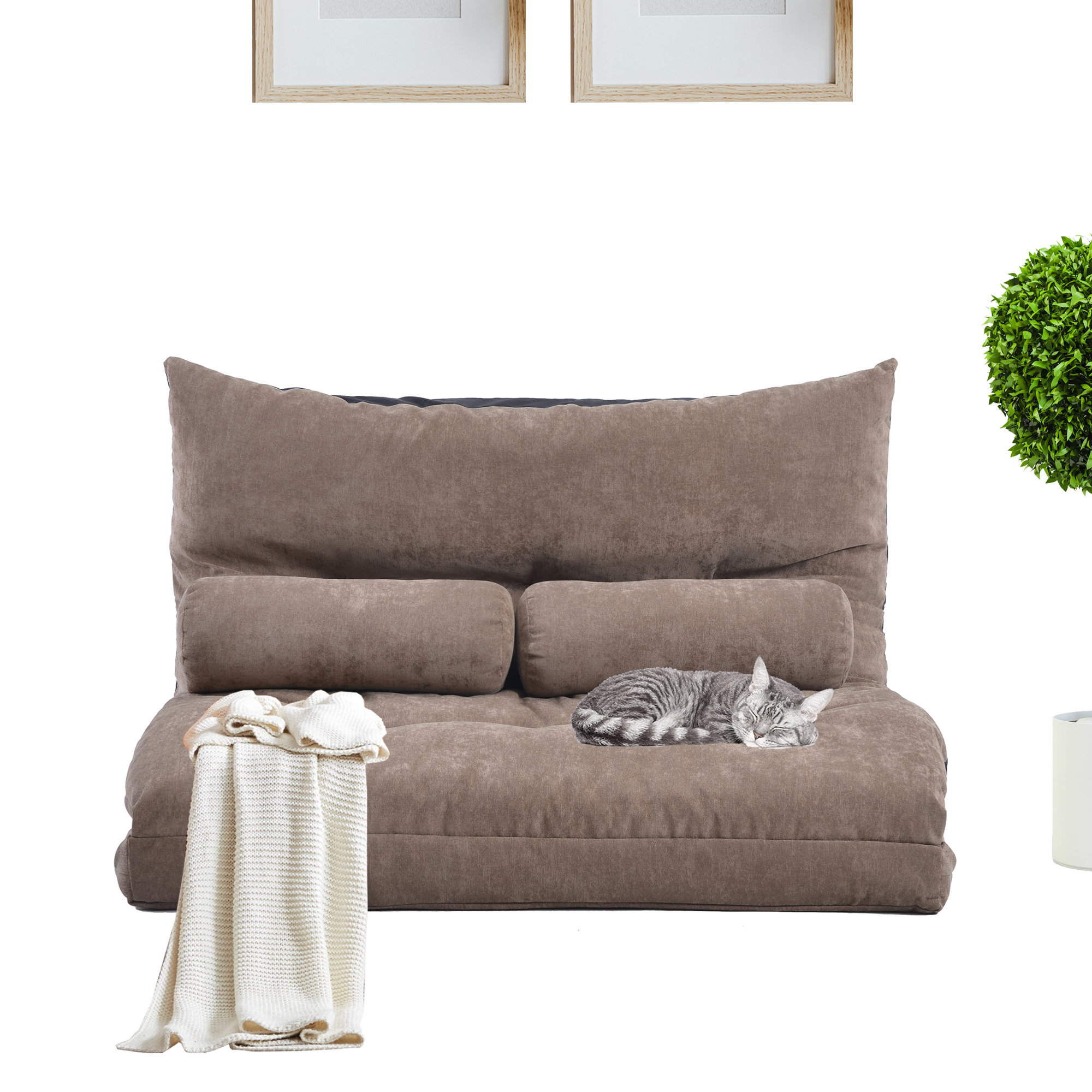 Trule 43" Armless Sofa Bed | Wayfair