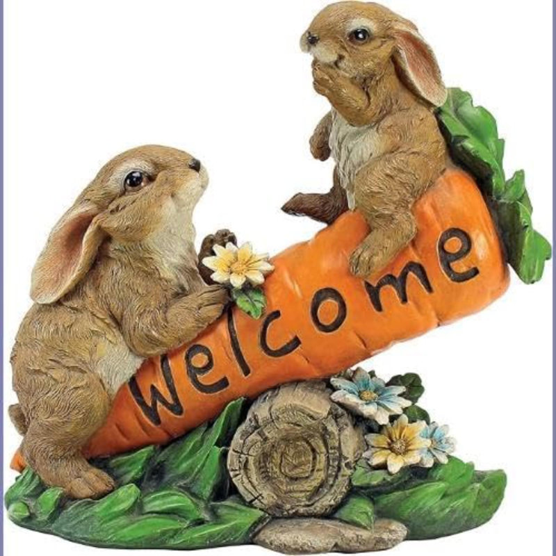 August Grove® Toscano HF317387 Bunny Bunch Rabbits Outdoor Garden ...