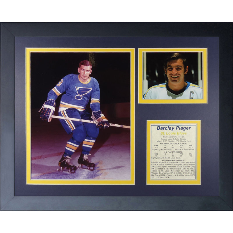 Legends Never Die Barclay Plager Framed Memorabilia | Wayfair