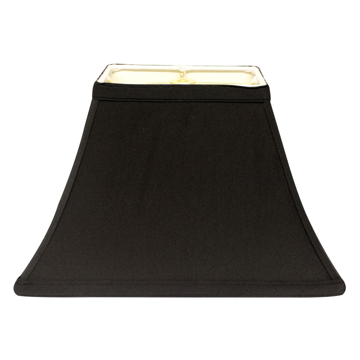 Winston Porter Black Rectangle Bell Hardback Fabric Lampshade with ...