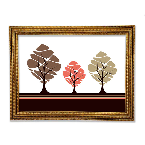 Bright Star Trees - Single Picture Frame Print | Wayfair.co.uk