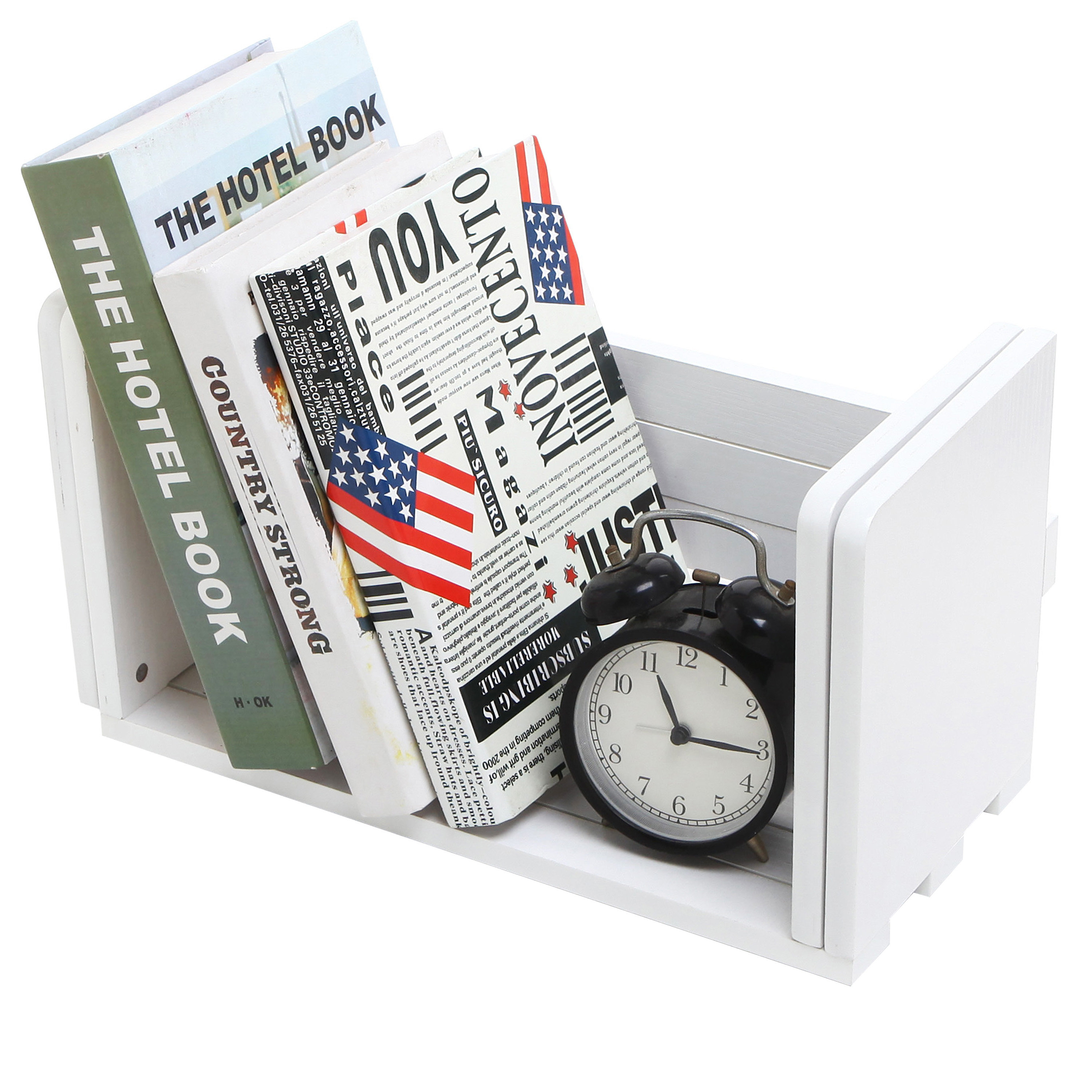 Inbox Zero Alzbetka Expandable Desk Organizer Bookshelf File Storage ...