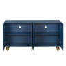 Mercer41 Navy Blue Storage Cabinet With Strict Line Design | Wayfair