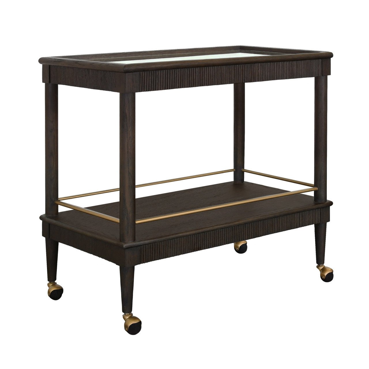 Worlds Away Dublin Solid Wood Bar Cart - Wayfair Canada