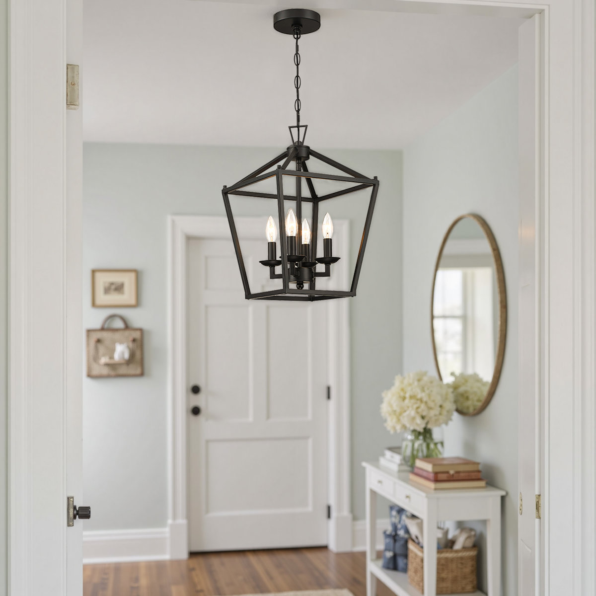 Laurel Foundry Modern Farmhouse® Dobson 4 - Light Durable Metal Lantern ...