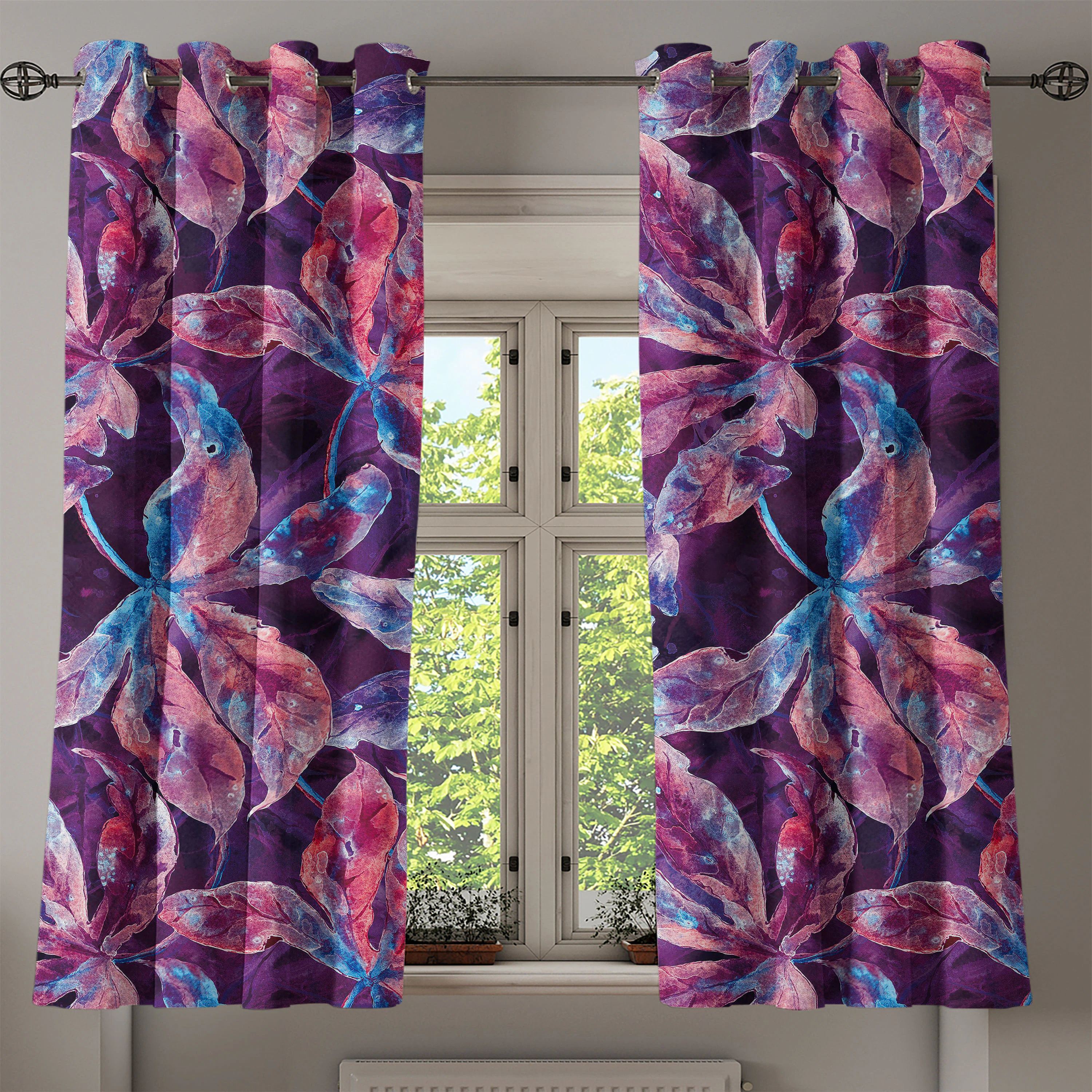 East Urban Home Dajsha Polyester Semi-Sheer Curtain Pair | Wayfair
