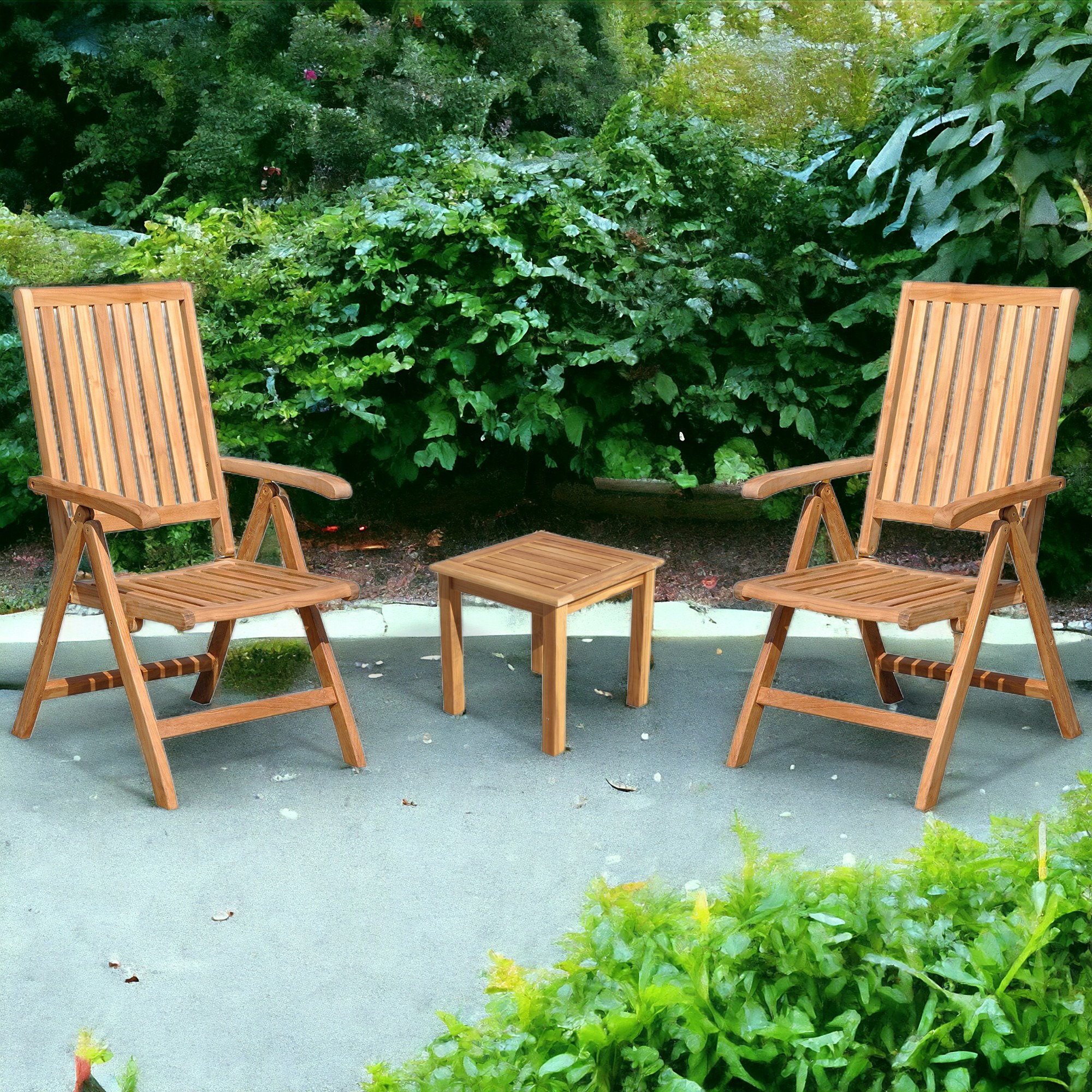 Rosecliff Heights Heritage Courtyard Casual Teak Seating Group | Wayfair