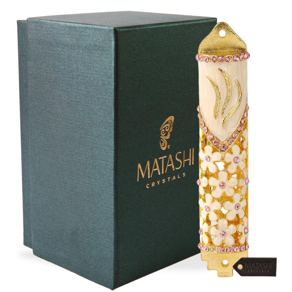 Matashi Crystal 24K Gold and Purple Crystals Hand Painted Embellished ...
