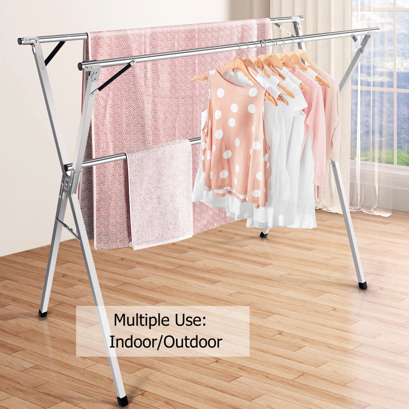 Rebrilliant Stainless Steel Foldable X-Frame Drying Rack & Reviews ...