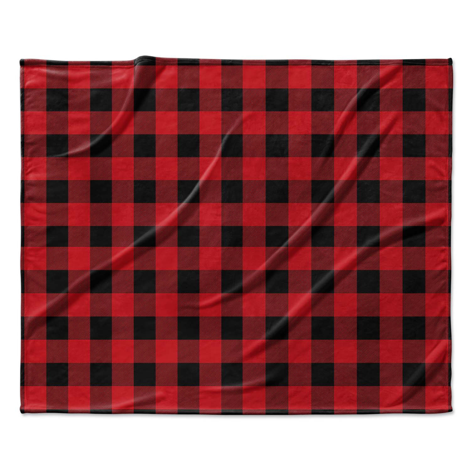 HeartBeat Studios Black and red plaid Sherpa Single Comforter | Wayfair