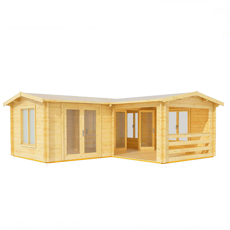 Shire GB Suzy 44 mm 18 ft x 18 ft Log Cabin | Wayfair.co.uk