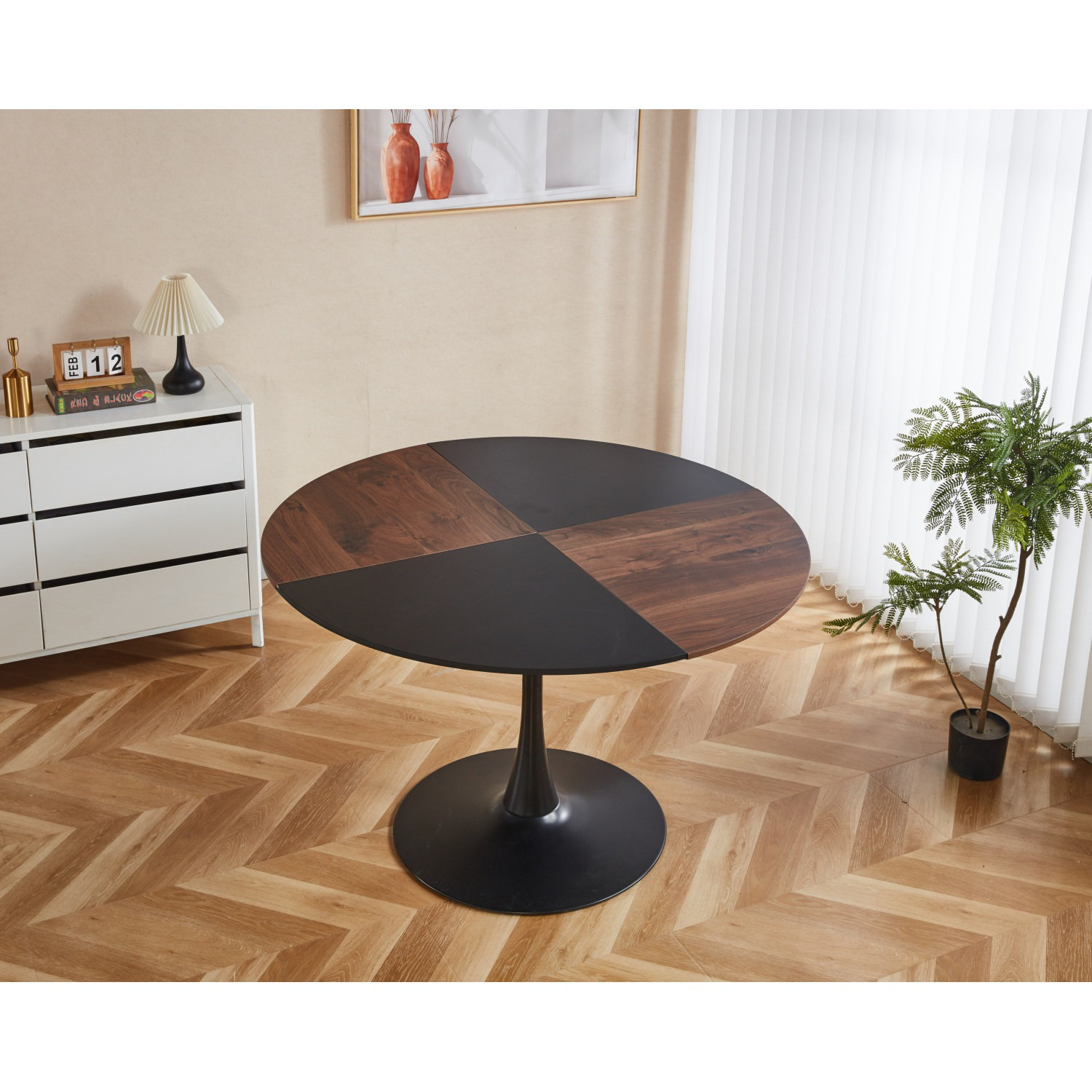 George Oliver 47.2INCH ROUND DINING TABLE,OFFICE TABLE,COFFEE TABLE ...