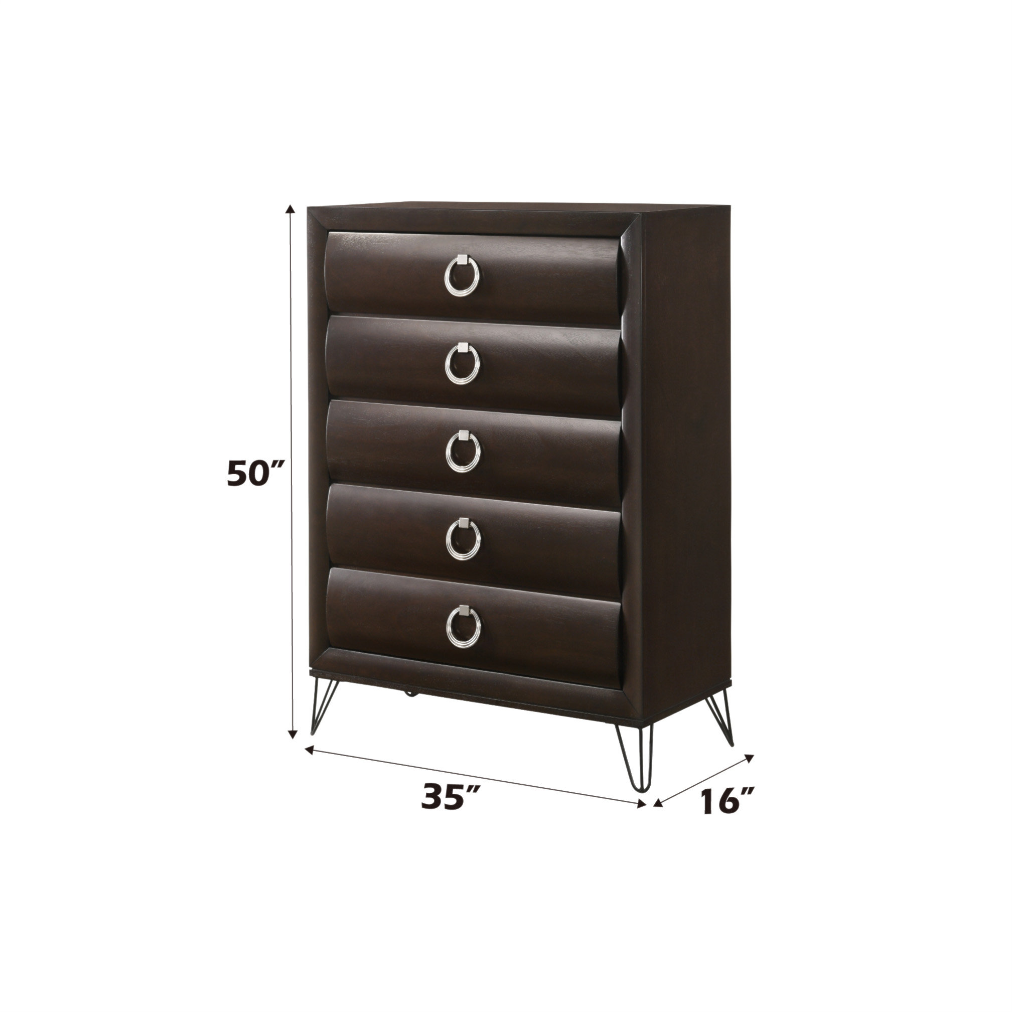 George Oliver Stylish Chest With Multiple Drawers For Ample Storage And ...