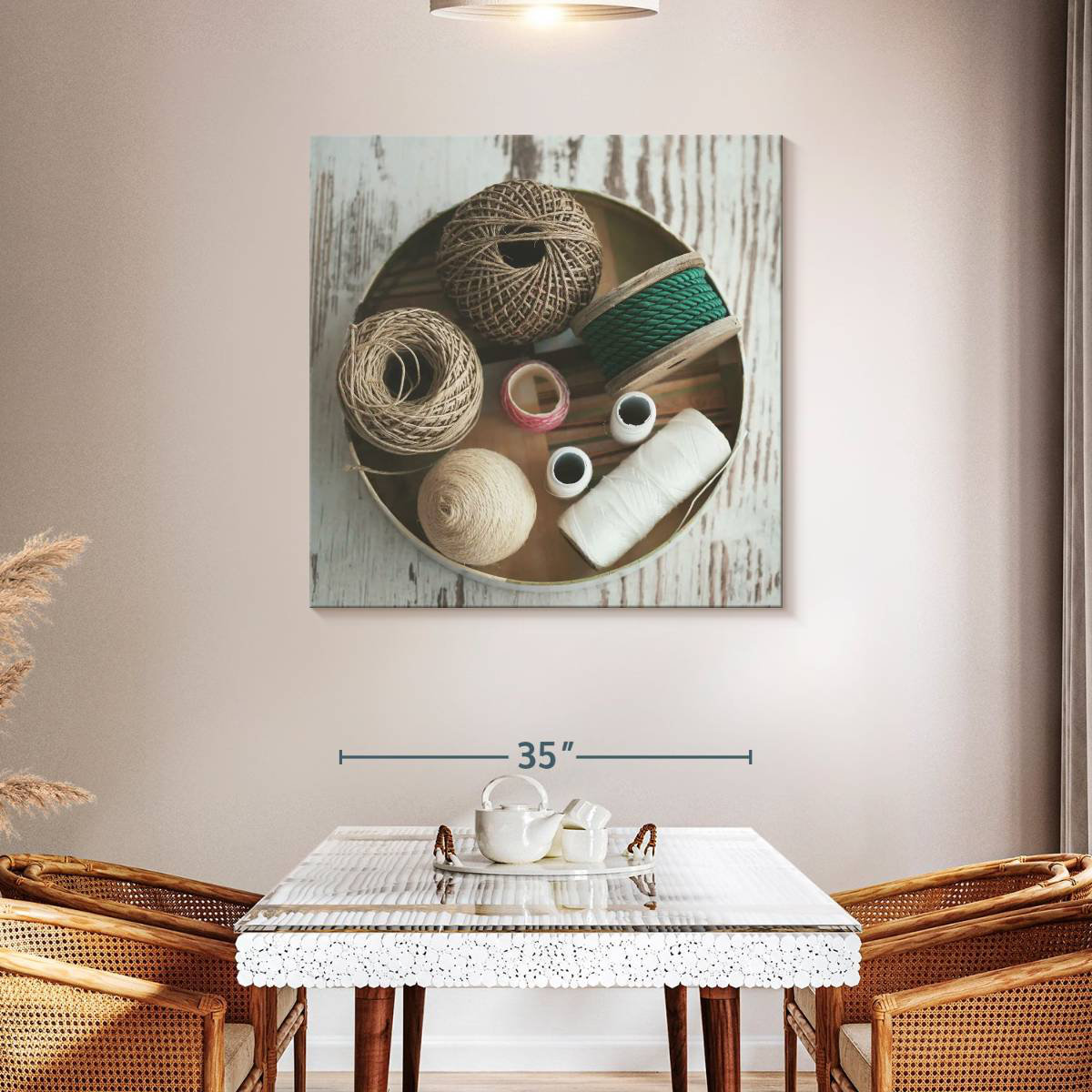 Elephant Stock Tray Of Ropes And Threads | Wayfair