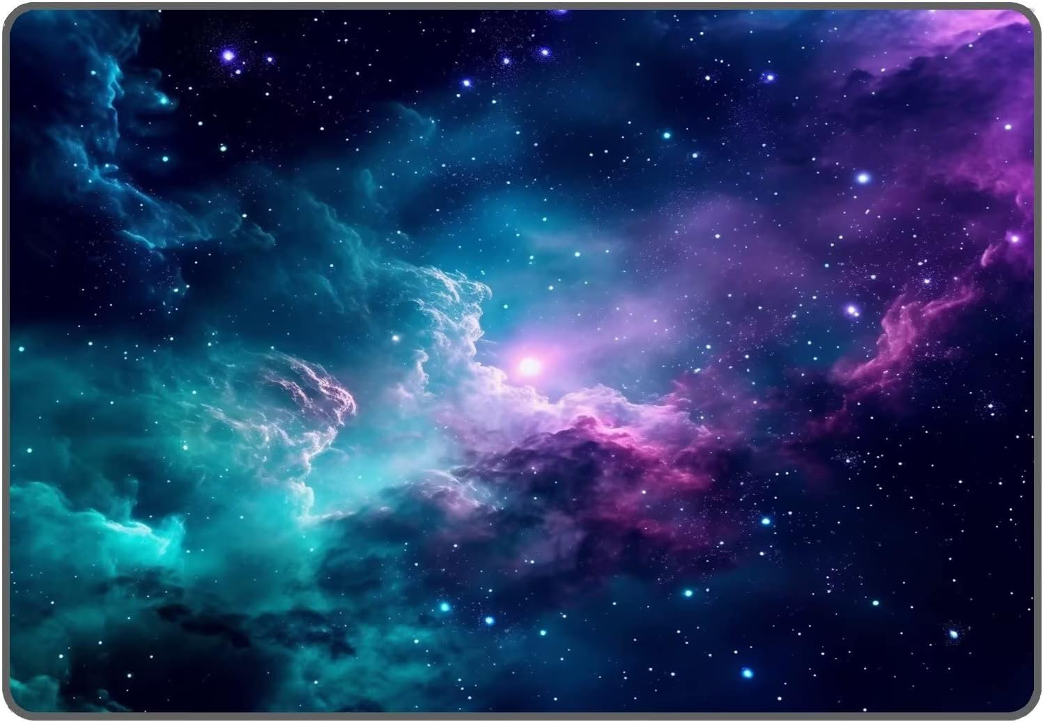 Brayden Studio® 5' X 7' Galaxy Area Rug Dark Blue Starry Sky Carpets ...