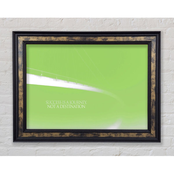 Bright Star Success Is A Journey Lime Green - Single Picture Frame ...