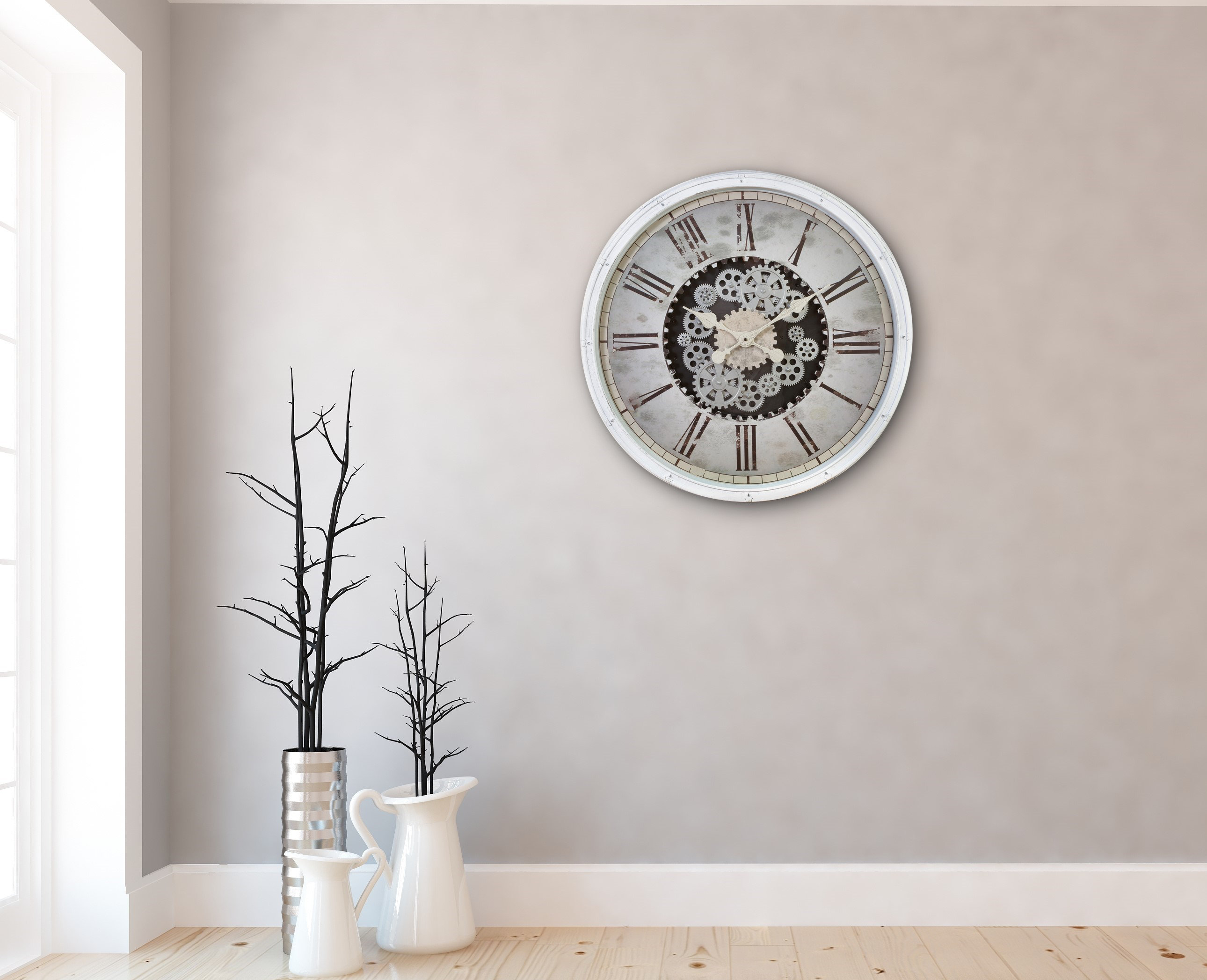 17 Stories Oversized Norman 26" Wall Clock & Reviews - Wayfair Canada
