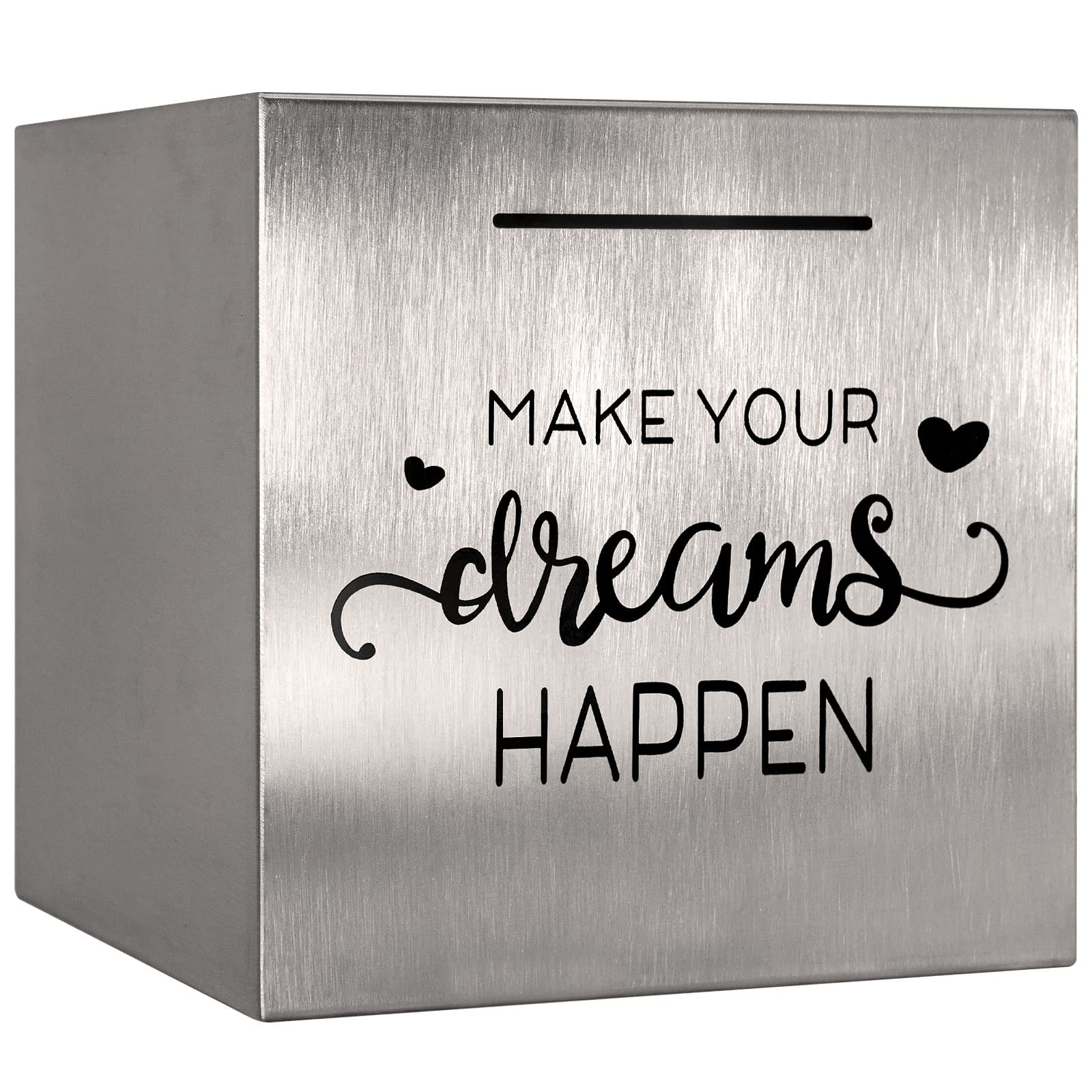 Latitude Run® Piggy Bank Made Of Stainless Steel, Piggy Banks For ...