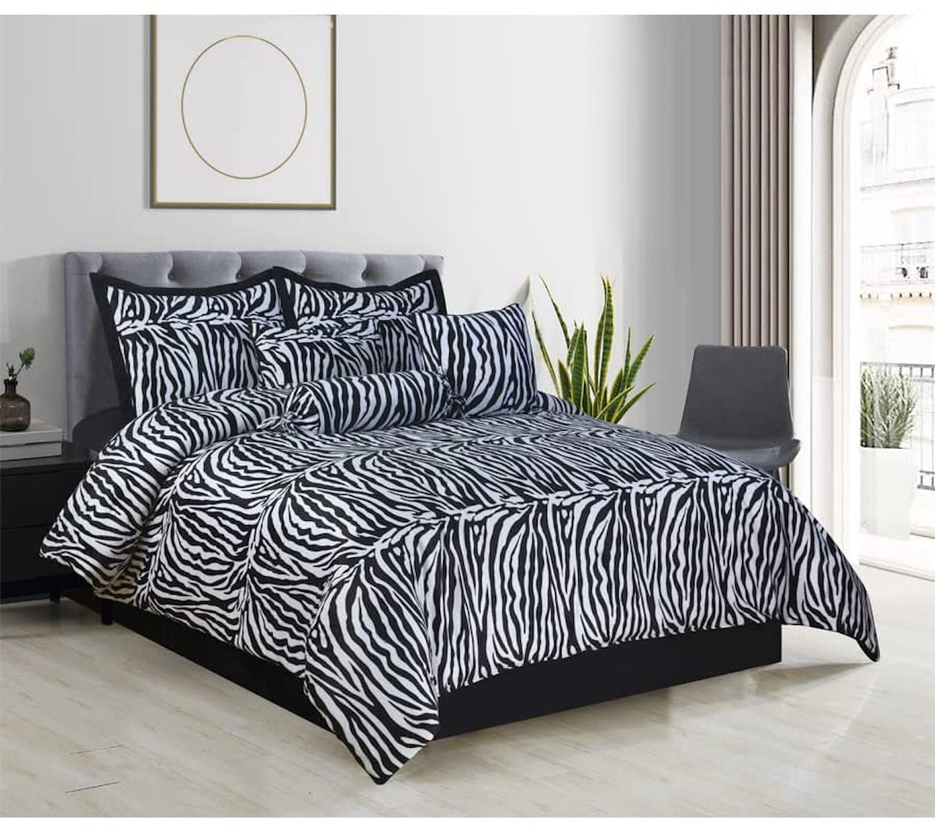 Legacy Decor Zebra Zebra Print Comforter Set & Reviews - Wayfair Canada