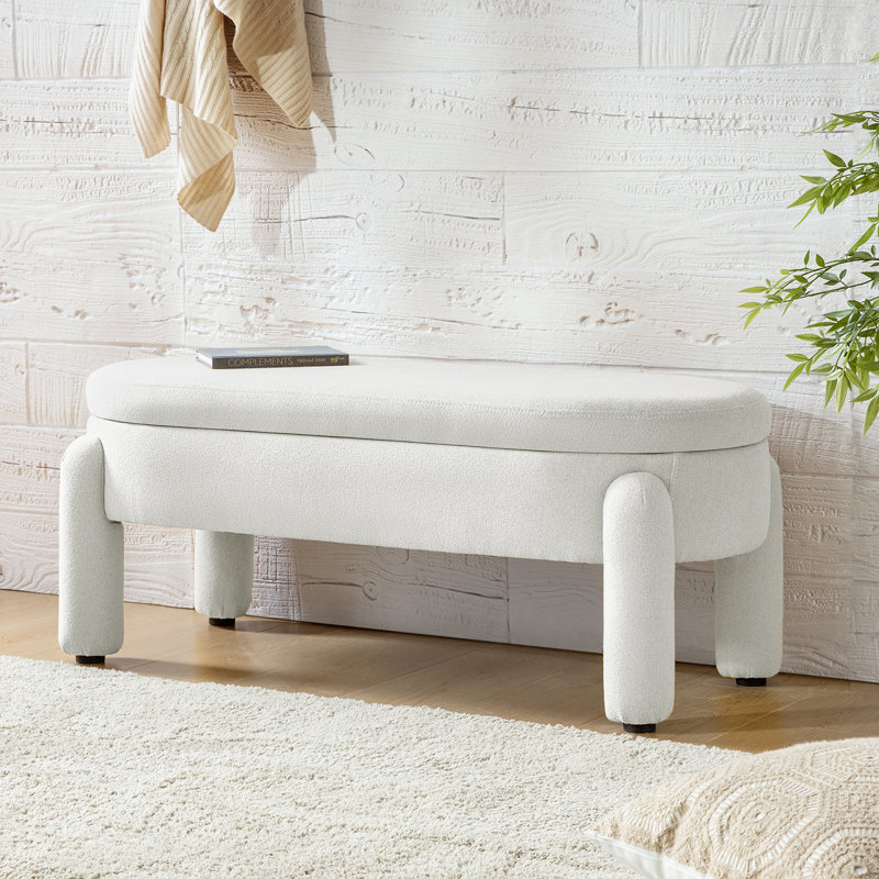 Ebern Designs Gema 44"W Modern Storage Bench & Reviews | Wayfair