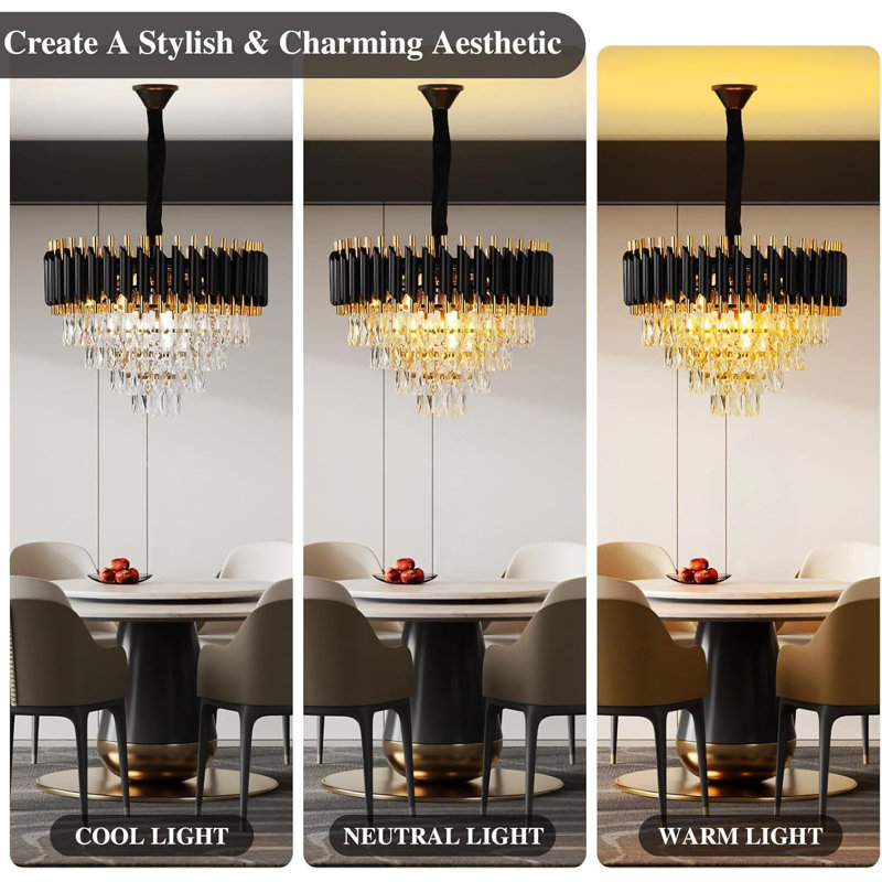 Mercer41 4Tier Modern Crystal Chandeliers | Wayfair