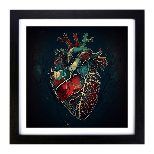Happy Larry Anatomical Heart Expressionism | Wayfair.co.uk