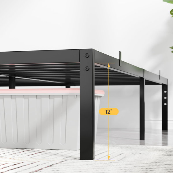 Alwyn Home Bed Frame, 14 Inch Heavy Duty Metal Platform Bed Frame With ...