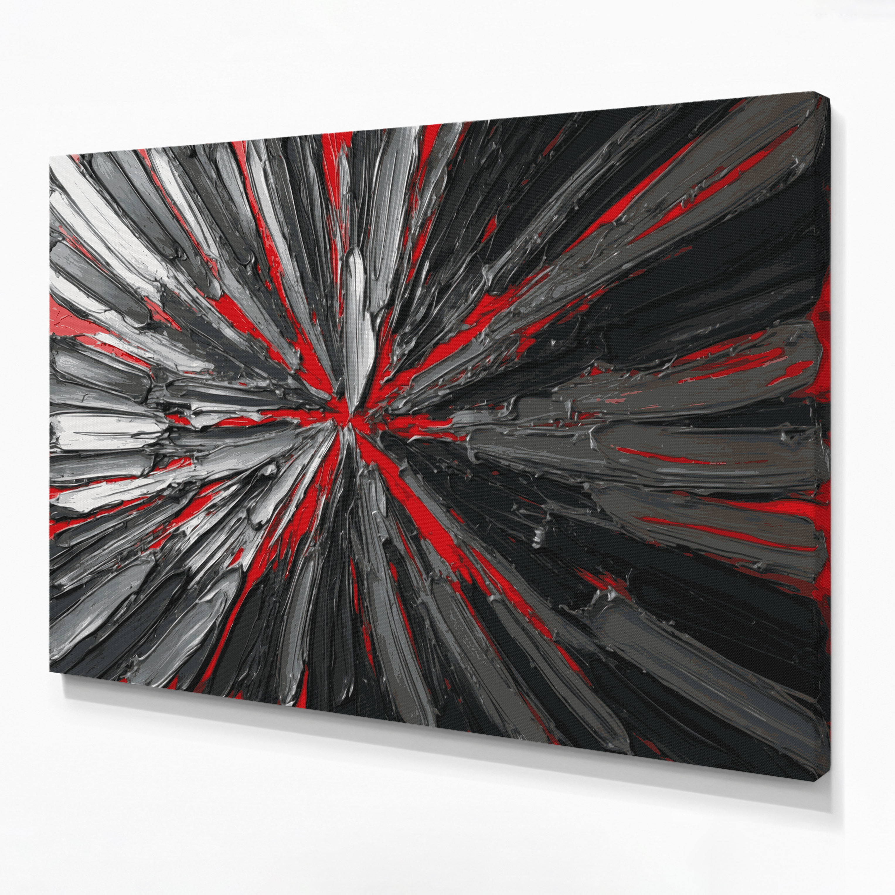 Bay Isle Home™ Neo Expressionism 70 Black Canvas Wall Art | Wayfair
