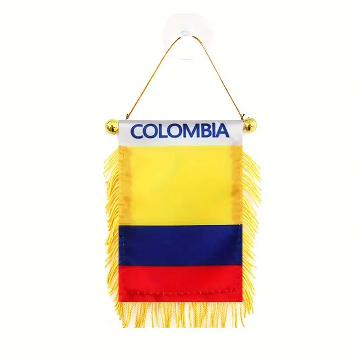Trinx 10Pcs Double-Sided Colombia Mini Flag Banner - Fringed Hanging ...