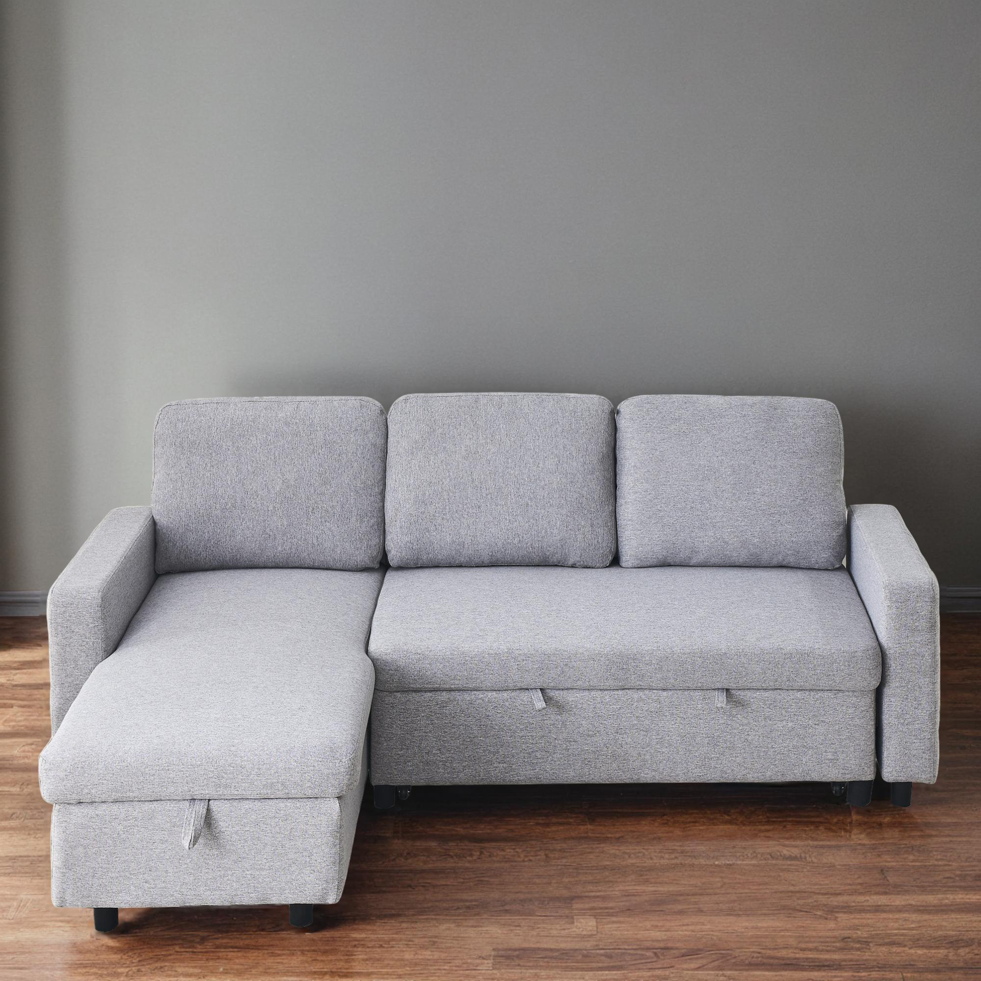 Hokku Designs 2 - Piece Upholstered Sleeper Sectional Sofa Bed | Wayfair