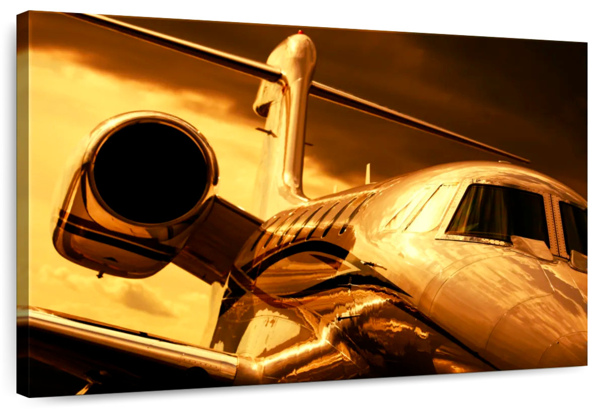 Ebern Designs Mehar Gold Aircraft | Wayfair