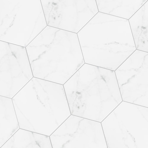 Merola Tile Classico Carrara 7" x 8" Porcelain Marble Look Wall & Floor ...