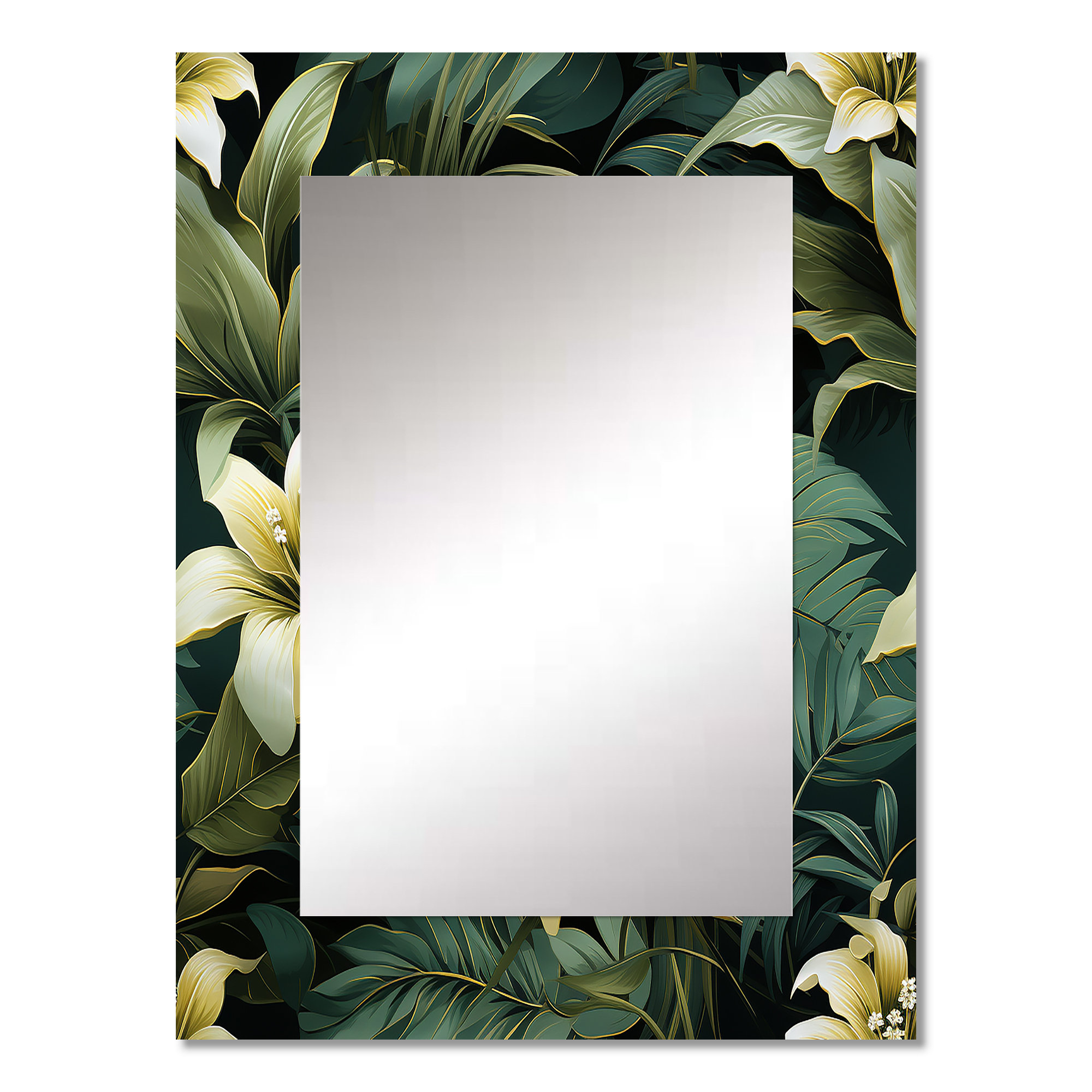 Dakota Fields Mirage Elegance Ii Tropical Pattern - Tropical Mirror ...