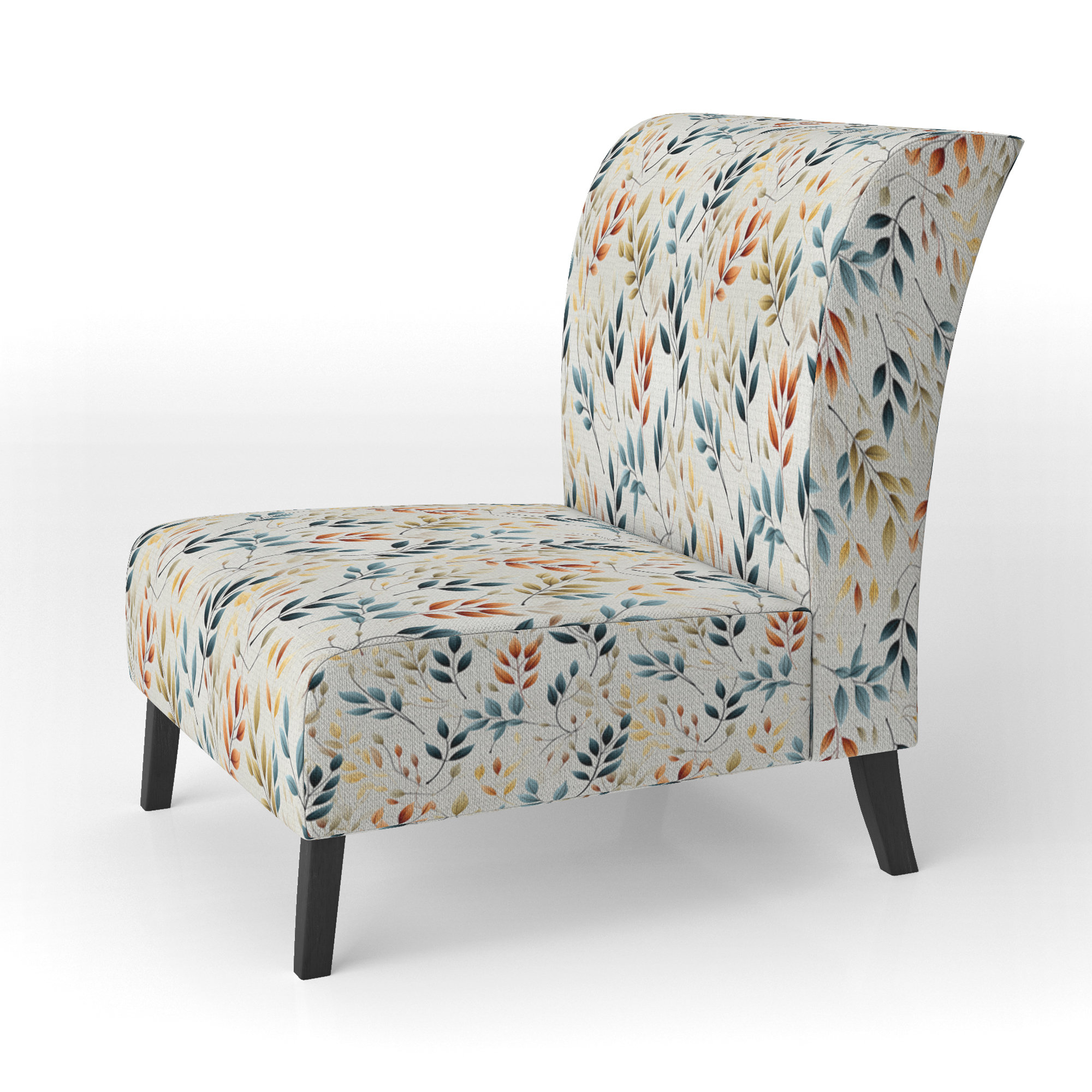 Dakota Fields Minimalist Leaves II - Upholstered Bohemian & Eclectic ...