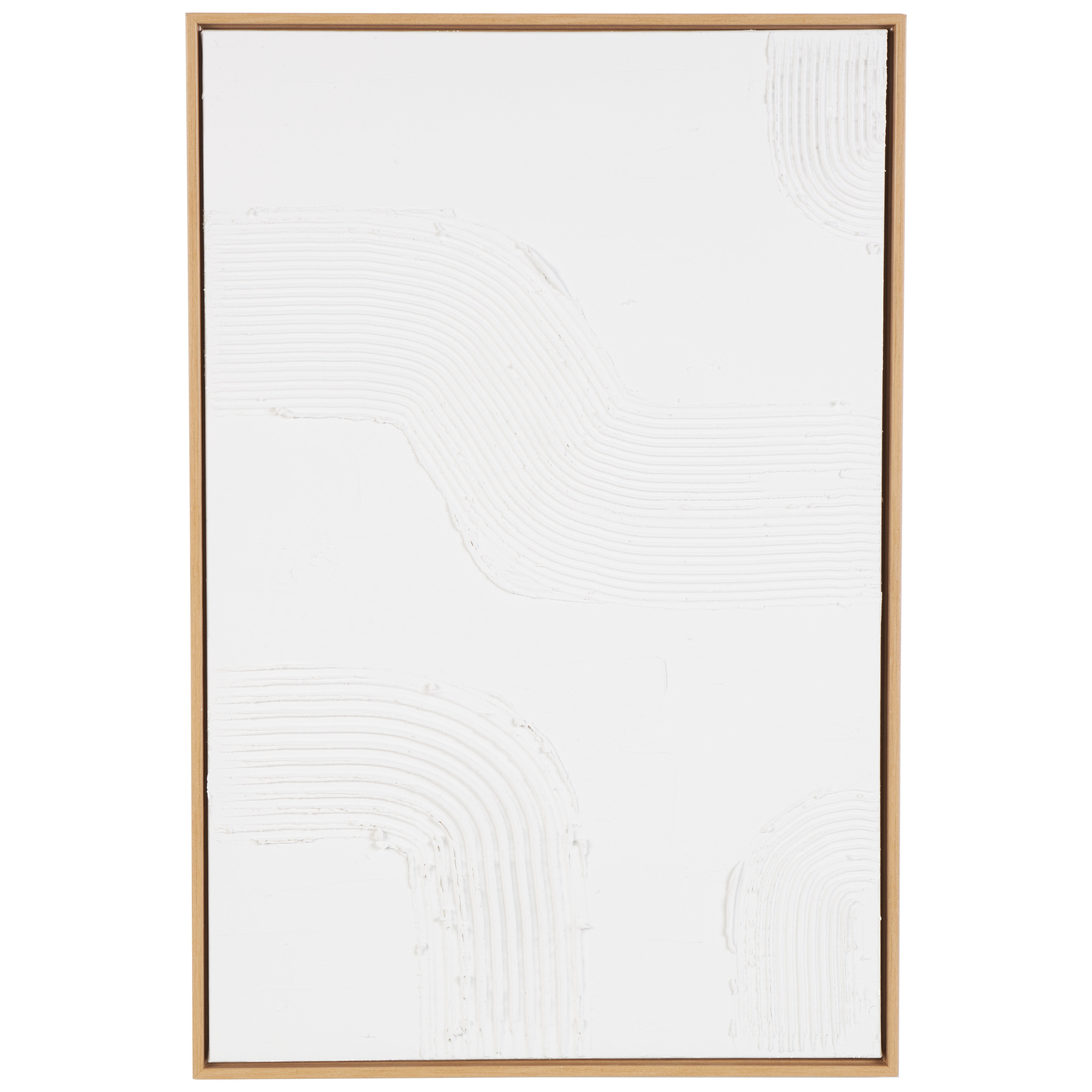 Joss & Main Devi Cole And Grey Canvas Abstract Framed Wall Art With ...