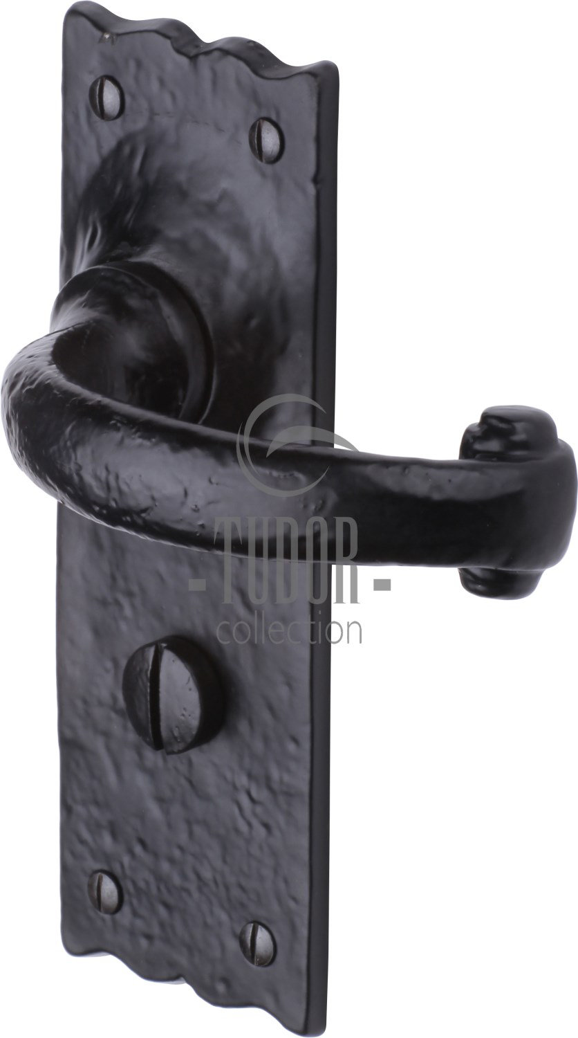 Heritage Brass The Tudor Door Handle for Bathroom Colonial Design ...