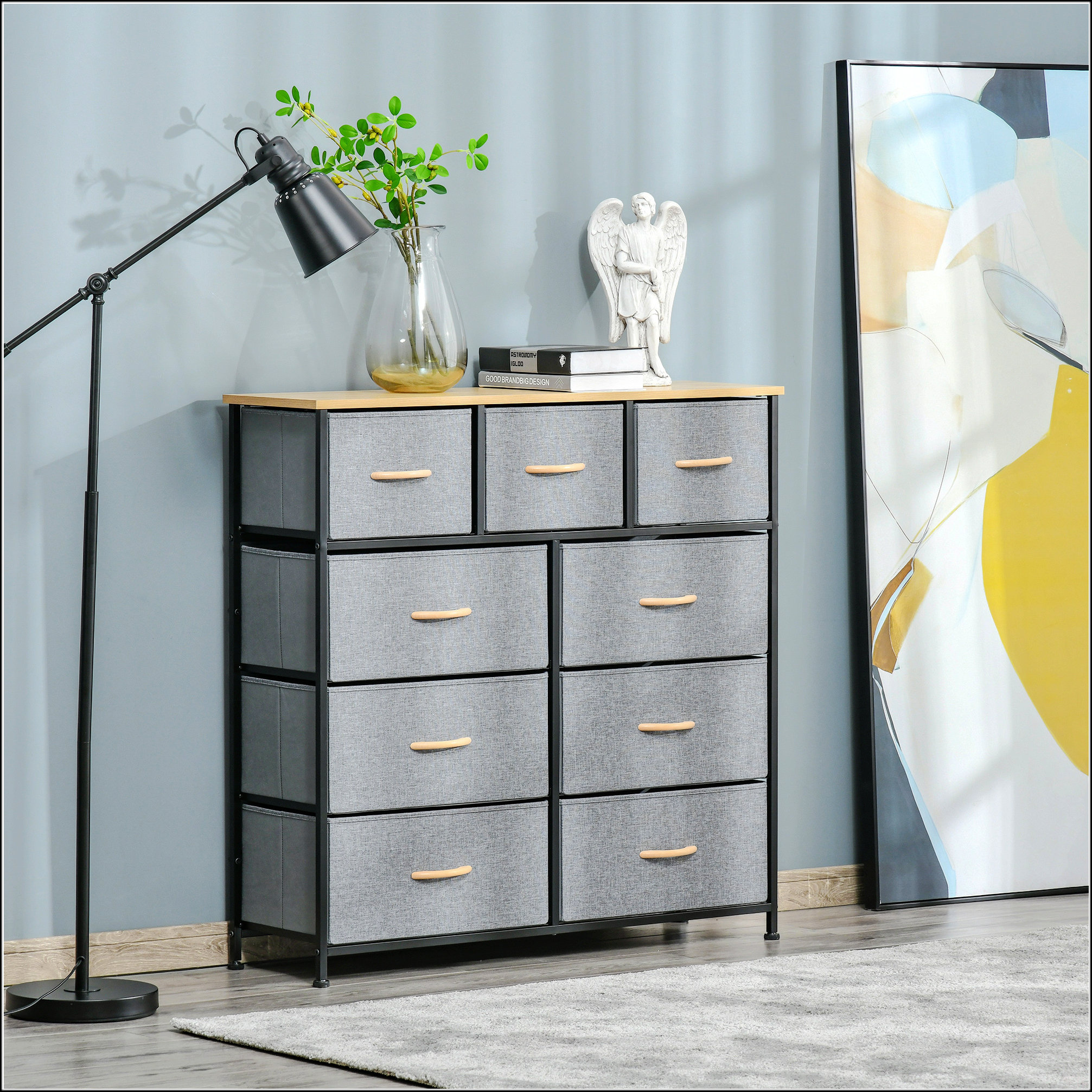 Latitude Run® 9 Drawers Storage Chest Dresser Organizer Unit | Wayfair