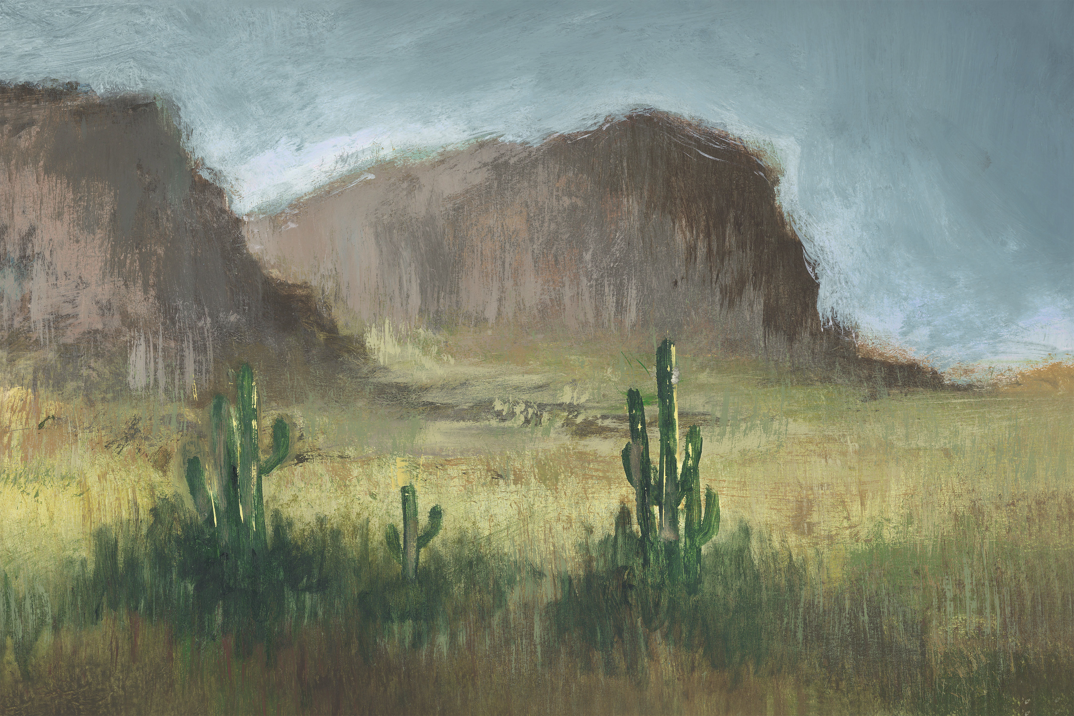 Chelsea Art Studio Desert Field III by Leo Mark - Wrapped Canvas ...