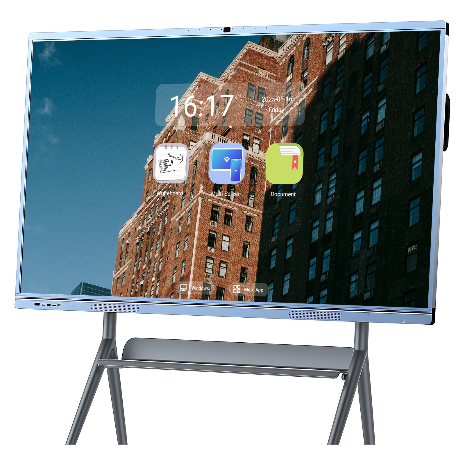 JYXCN Smart Board 75 Inch Touch Screen All-in-One, Interactive Whiteboard with Dual System ...